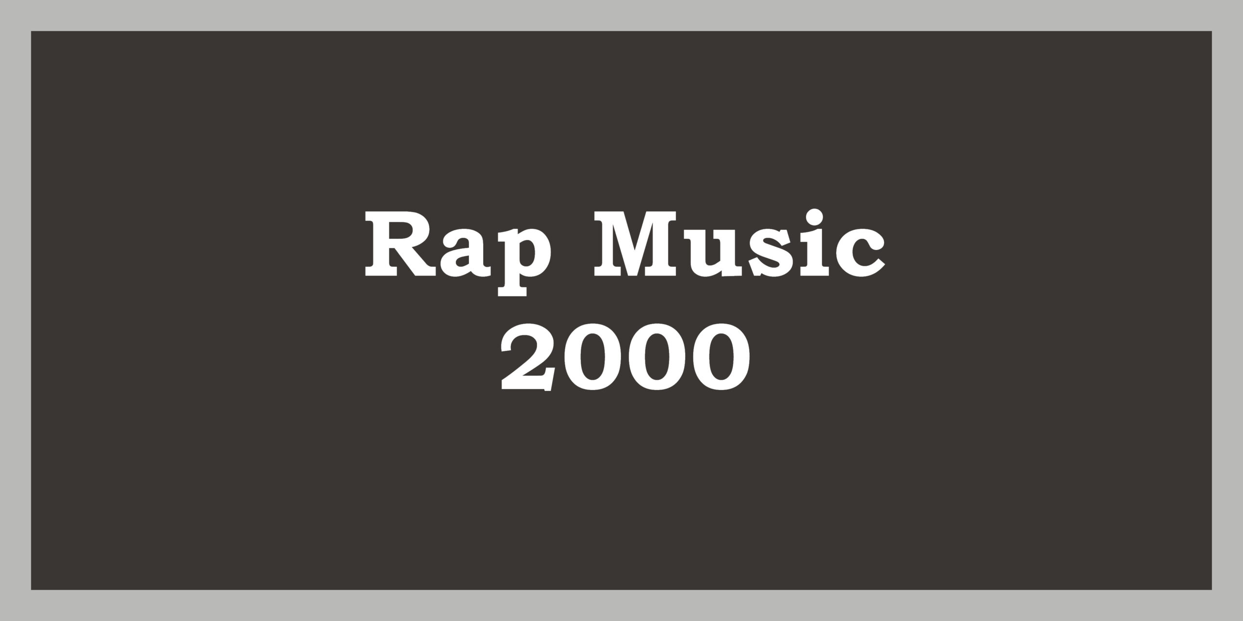 Great Rap Releases of 2000 - Kramer the Curator